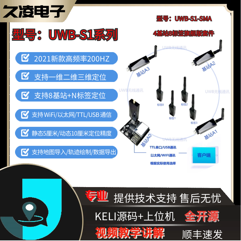 UWB-X2-AOA跟随模块PDOA算法ArduinoSTM32主控测距测向一指连应用