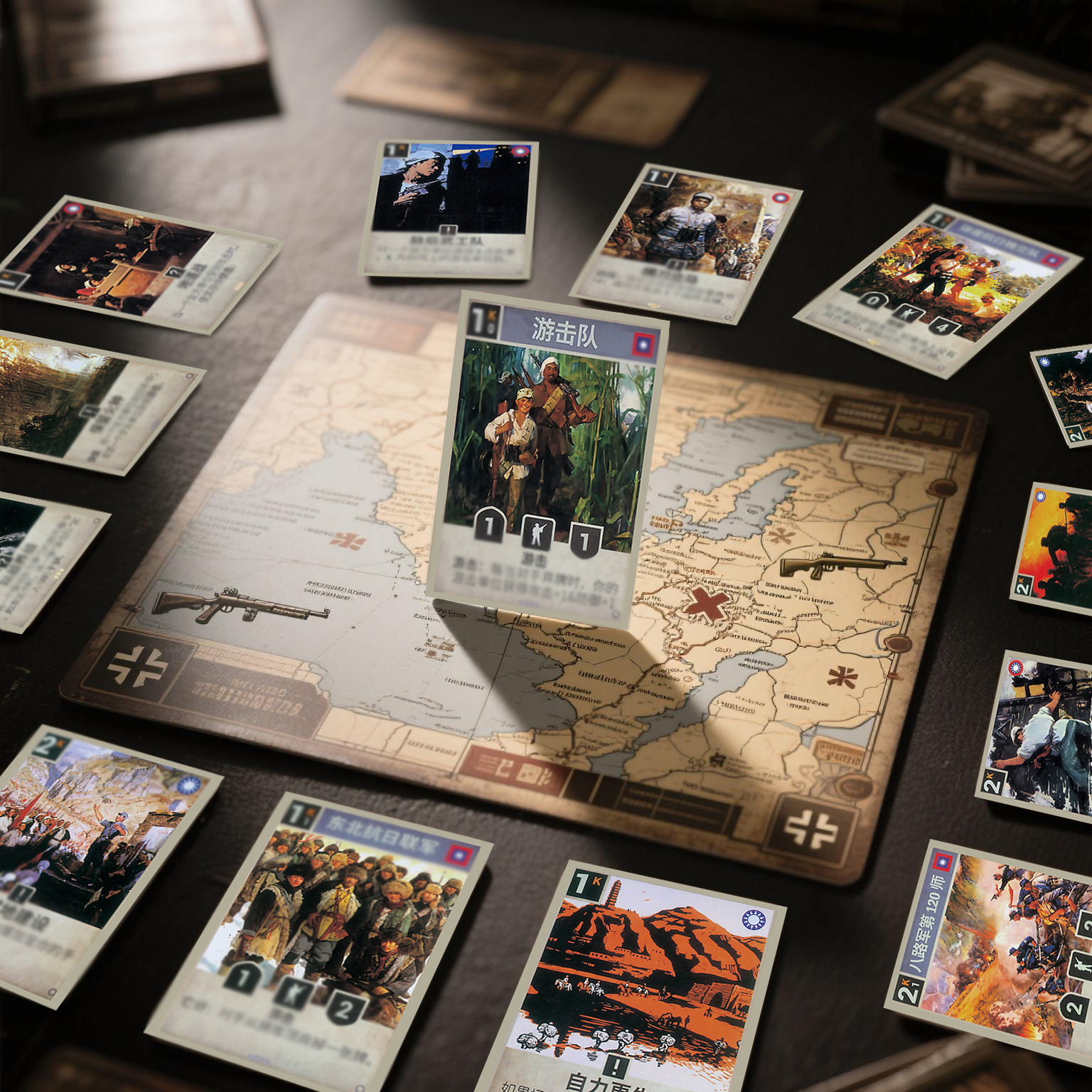kards二战桌游中国全套新款预组卡牌实体卡包收藏对战新手卡牌-淘宝网