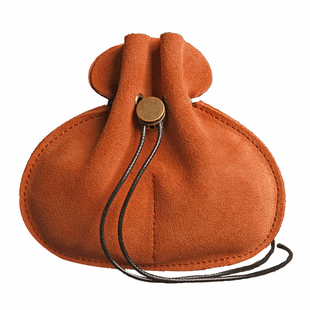 Cowhide toy bag, walnut storage bag, high-end jade jewelry storage bag ...