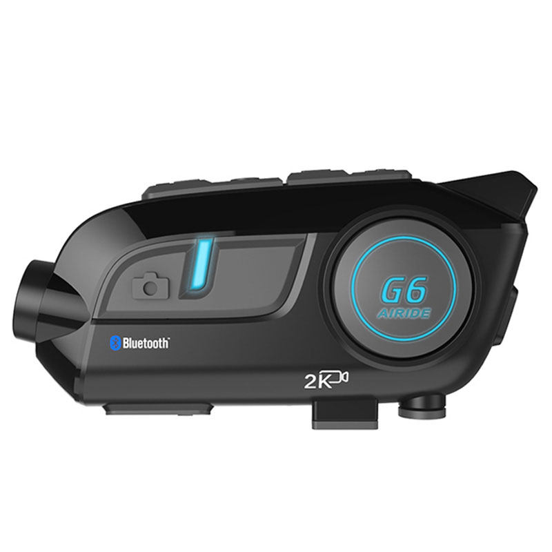 Airide G6 Motorcycle Helmet Bluetooth Headset with Camera - Waterproof ...