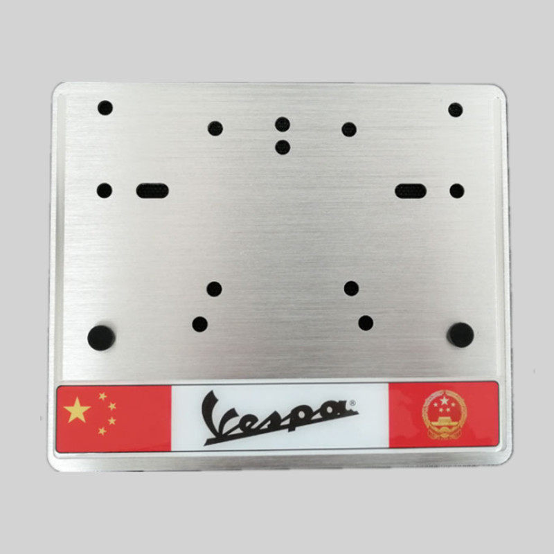 [USD 27.79] for Vespa License Plate Frame Flag Sprint Spring GTS Bijo ...