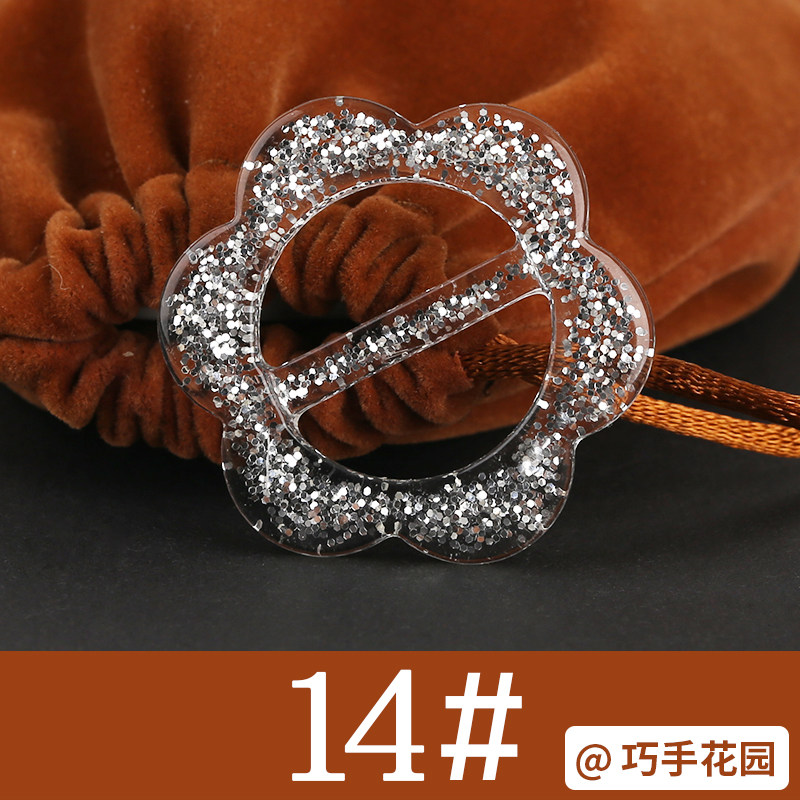 Buy Wear corner knotted hem t-shirt sweater buckle round corner buckle ...