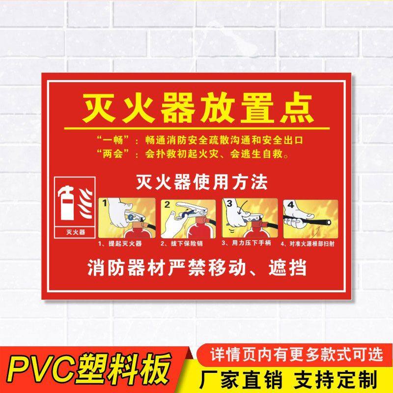[USD 5.40] Instructions for use of fire extinguisher placement point ...