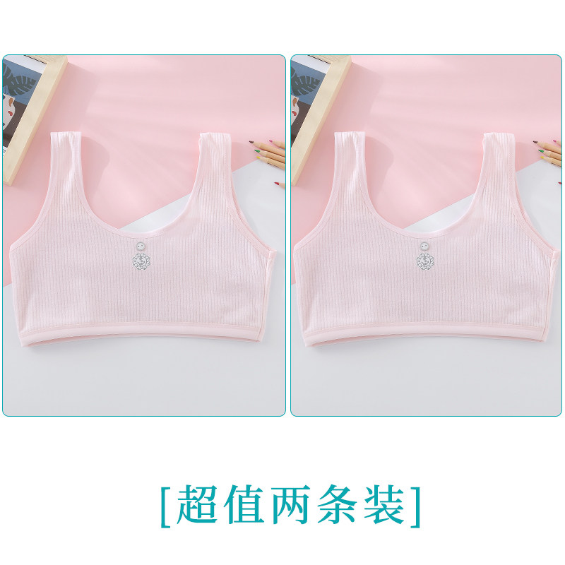 Buy Two children's underwear vest female eldest child development vest ...
