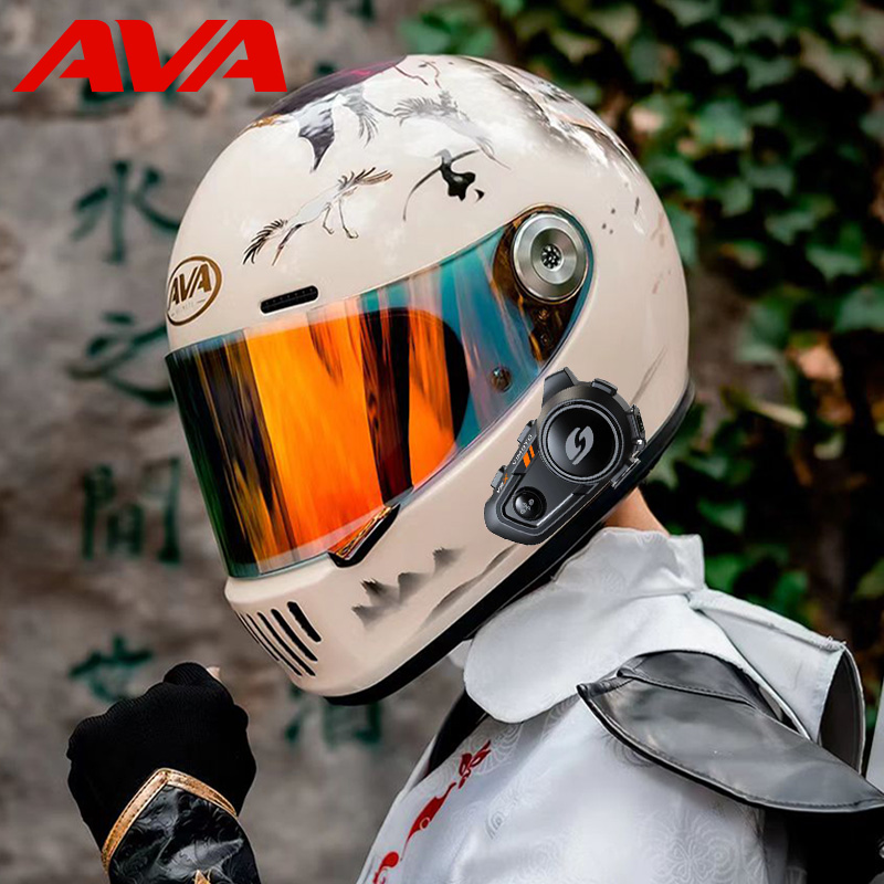 [USD 386.67] Ava Dynasty Carbon Fiber Helmet Motorcycle Full Helmet Fiberglass Unisex National ...