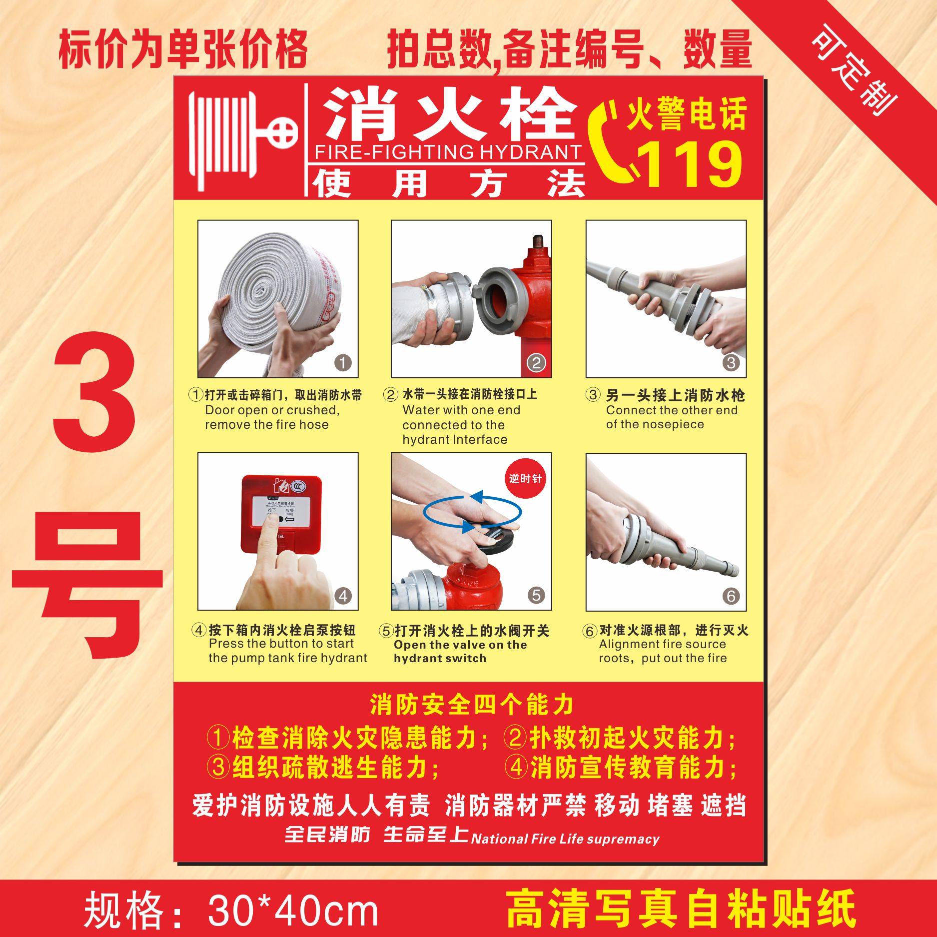 [USD 5.11] 10 Hydrant Usage Methods Identification Stickers Hydrant ...