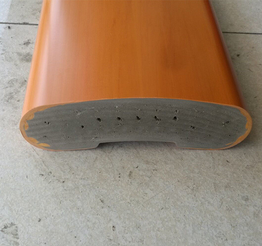 [USD 9.23] Polymer Handrail Heat Bent Curved PVC Wood Pattern Anti ...