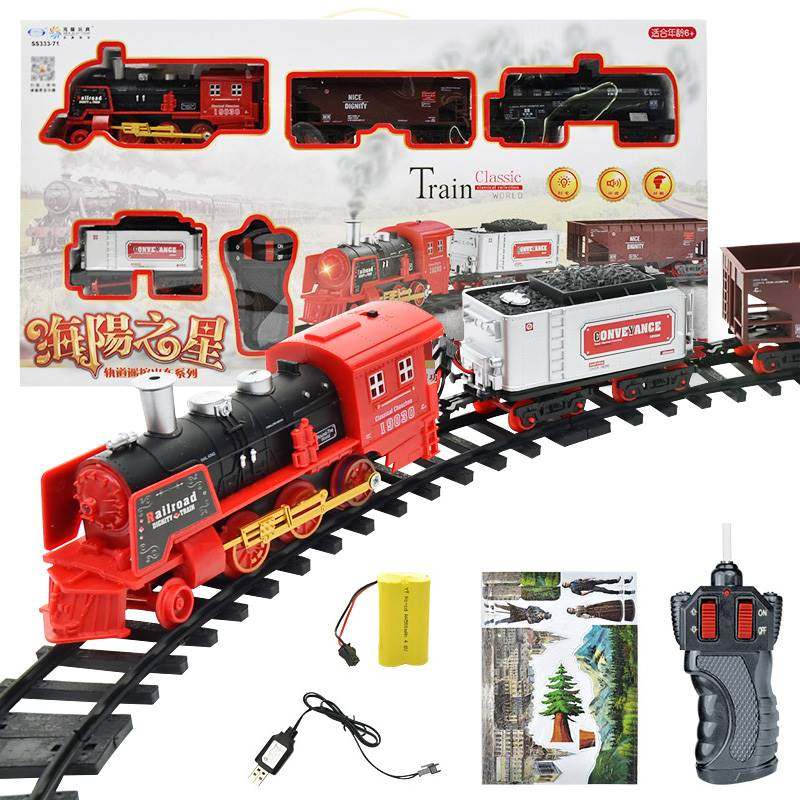 [USD 38.70] Kids Electric Small Train Railcar Toy Set Simulation High ...