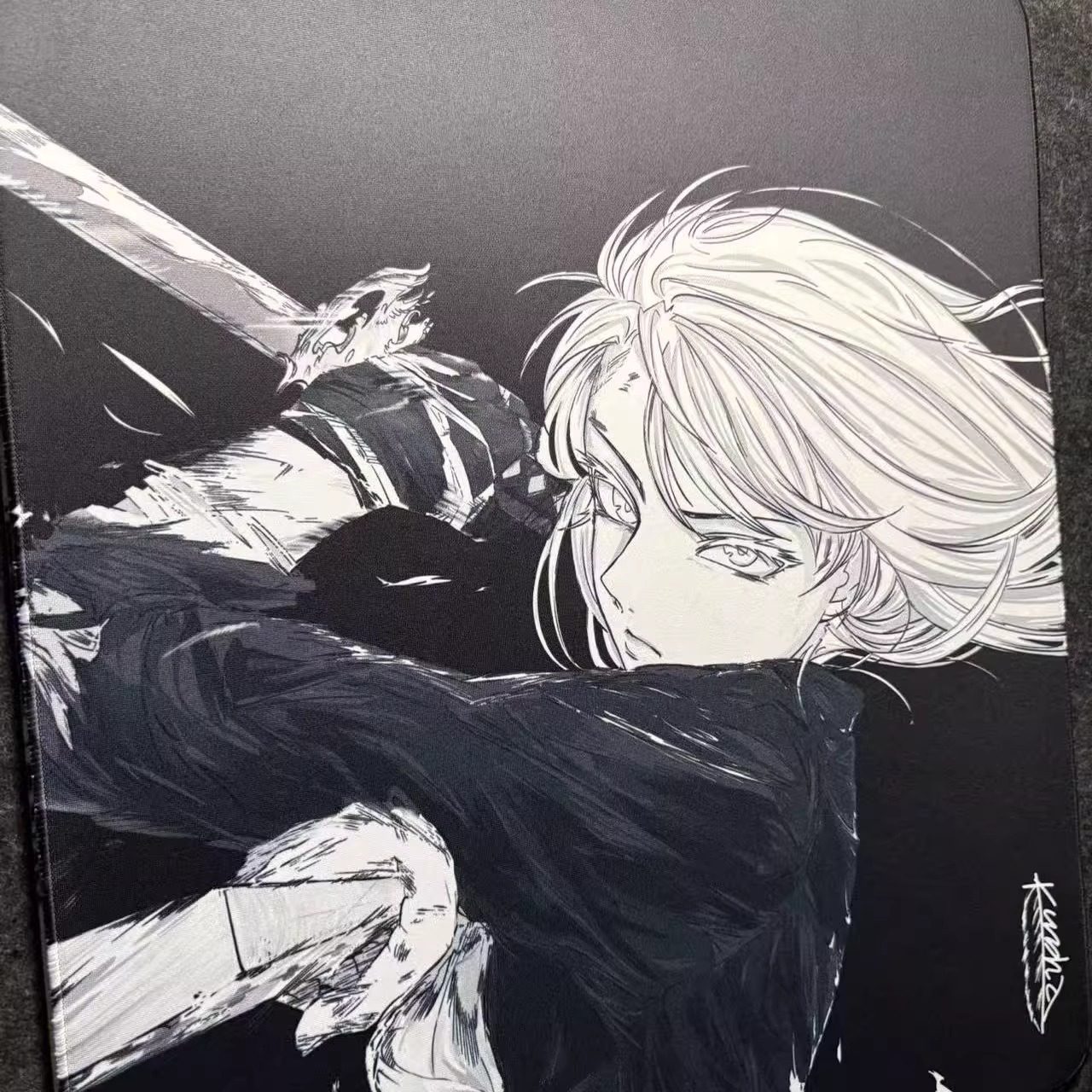 Kuroha Moment 片刻聚氨酯底胶白色包边二次元游戏鼠标垫评价 - 淘宝网