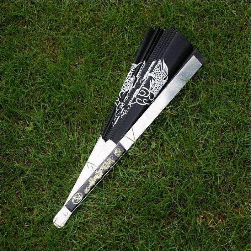 [USD 21.61] Fully Stainless Steel Bone Fan Kung Fu Tai Chi Fan Weapon ...