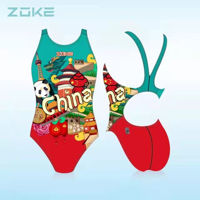 [USD 30.15] zoke Teenage Kids Swimsuit Cartoon Purple Little Marie ...