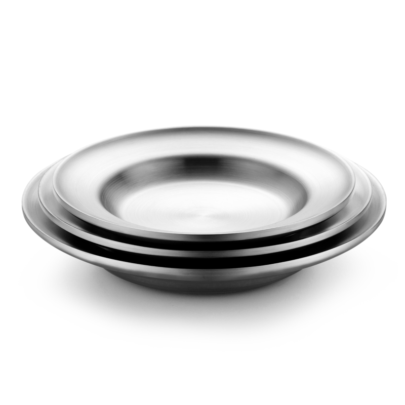 Buy Onlycook 304 stainless steel plate, household food grade disc ...