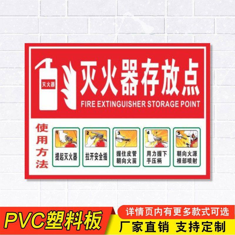 [USD 5.40] Instructions for use of fire extinguisher placement point ...