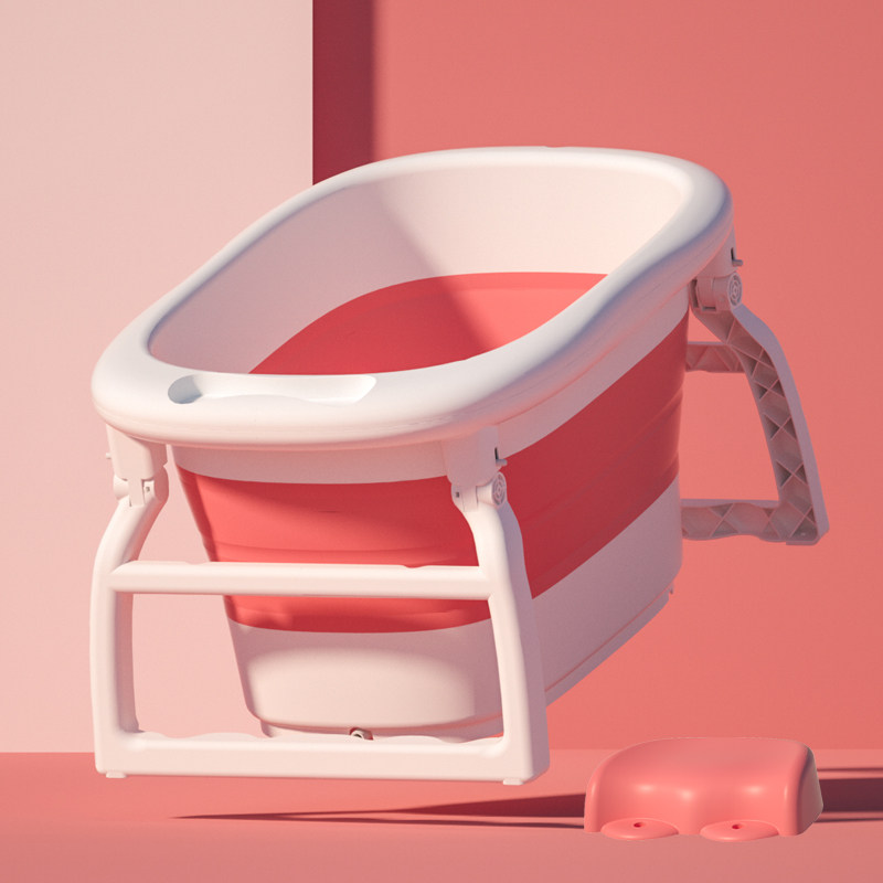 [USD 38.99] Baby Bathing Bucket Foldable Children Winter Bathing Bucket ...