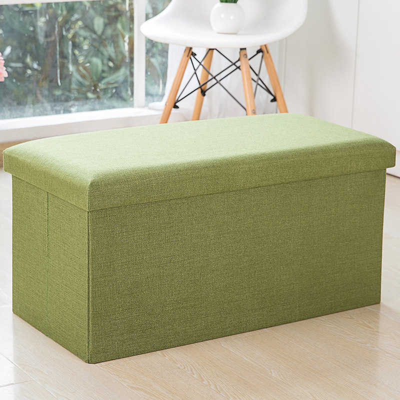 Buy Foldable storage stool storage stool for shoes stool Large covered ...