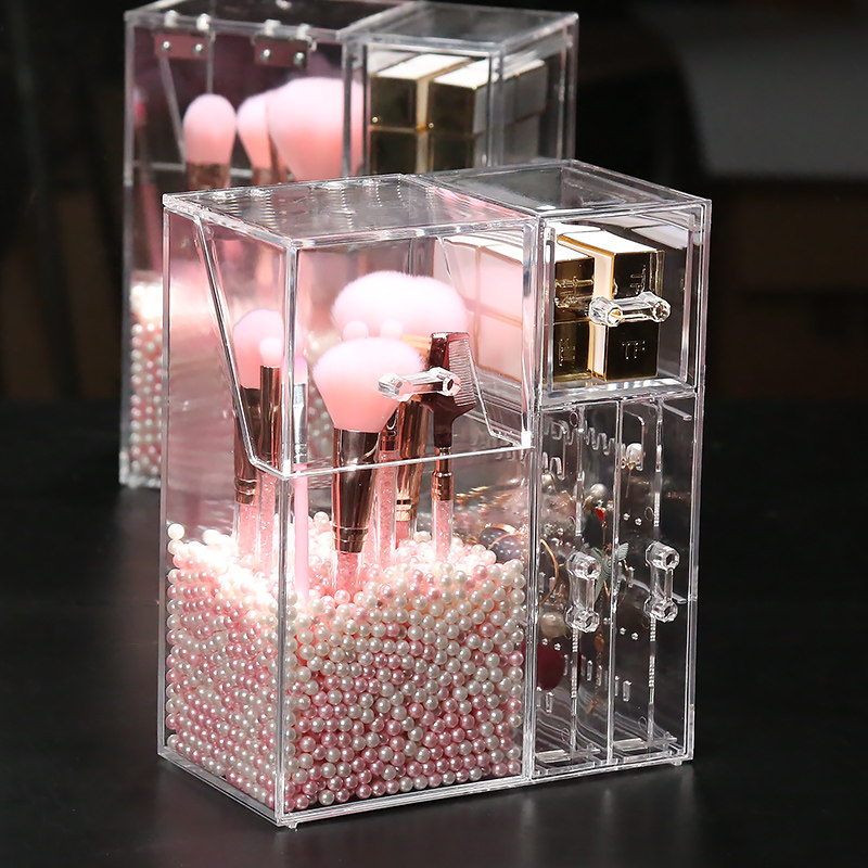 Buy Make-up brush bucket bucket bucket with cover dust-proof pearl ...