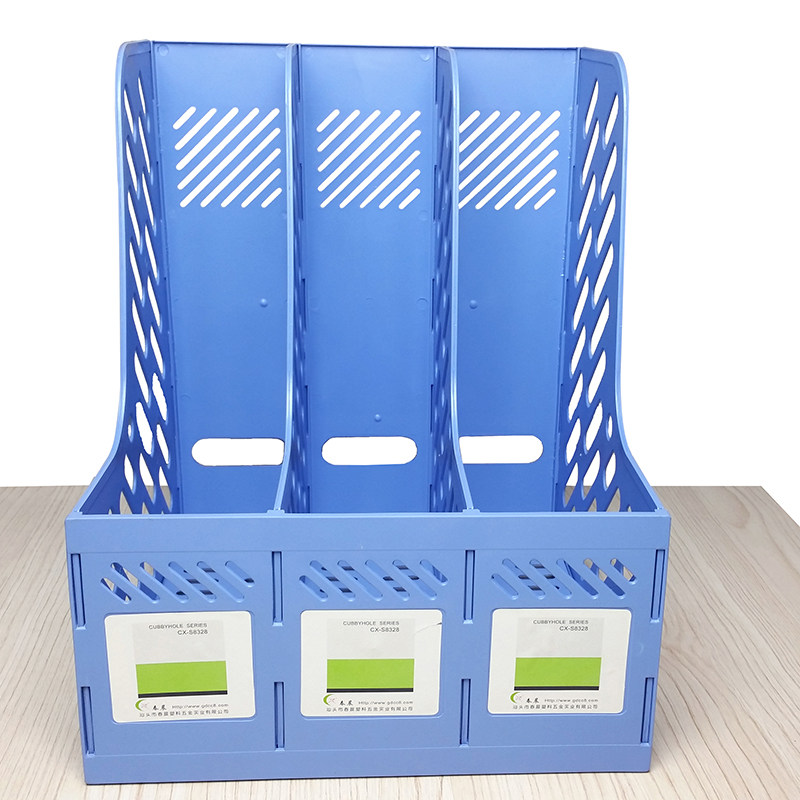 [USD 7.46] Office Desktop File Holder Plastic Quadruple File Rack File ...