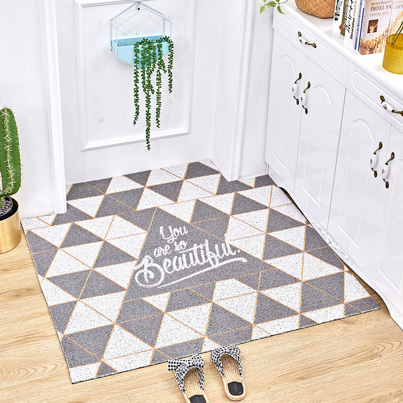 Buy Nordic entry Door Silk enclosure pad can be cut mat into front door ...