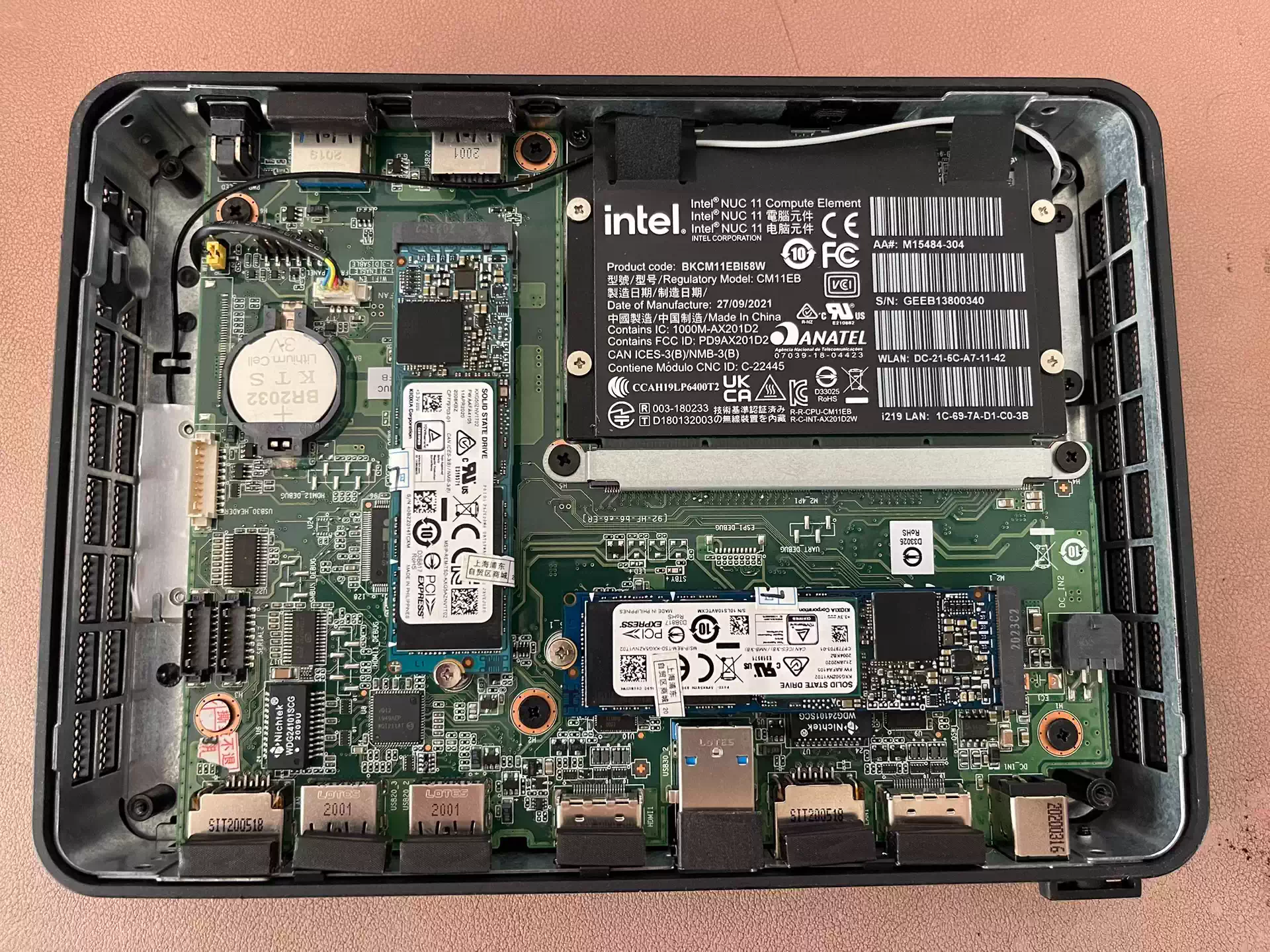 Intel NUC Element 主机/i5-1135G7/8G DDR4 内存/2TB NVME SSD/双千兆 - V2EX