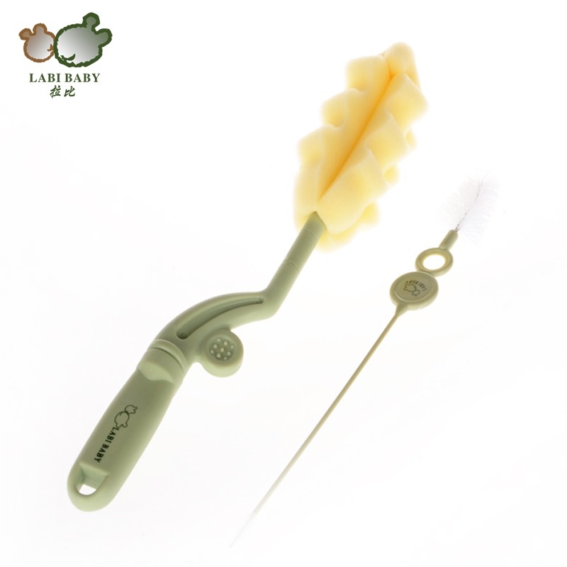 Купить Ёршик для бутылочек и сосок 拉比专柜正品 婴儿海绵奶瓶刷+奶嘴刷loeez10202 刷子 Labi ...