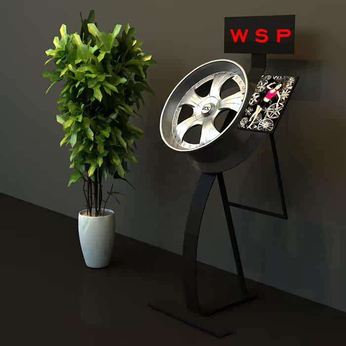 [USD 136.52] Automotive Supplies Accessories Exhibit Rack Steel Bell ...