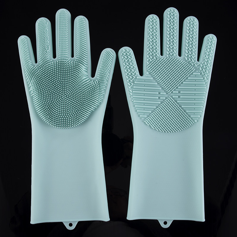 Buy Net red dishwashing gloves god woman kitchen house wash pot brush ...