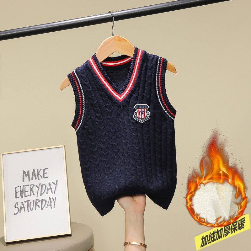 Children's knitted vest 2020 spring and autumn new children's girls ...