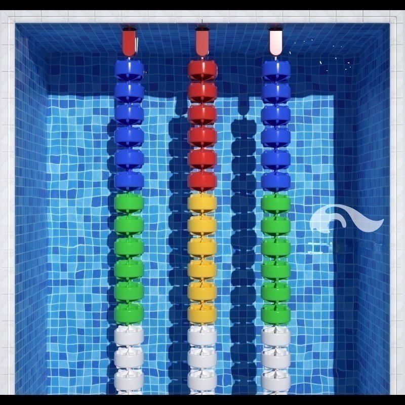 [USD 11.88] Swimming Pool Lane Line Deep Shallow Pool Separator Line ...