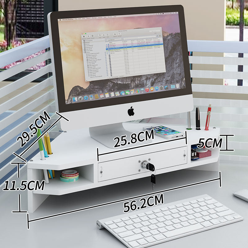 Buy Triangular computer elevation desktop storage box corner desk ...