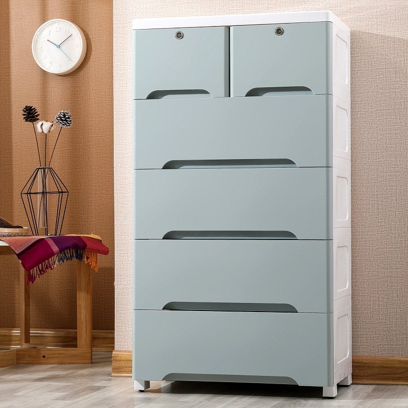 Buy Thickened Extra large plastic storage box drawer-style children's ...