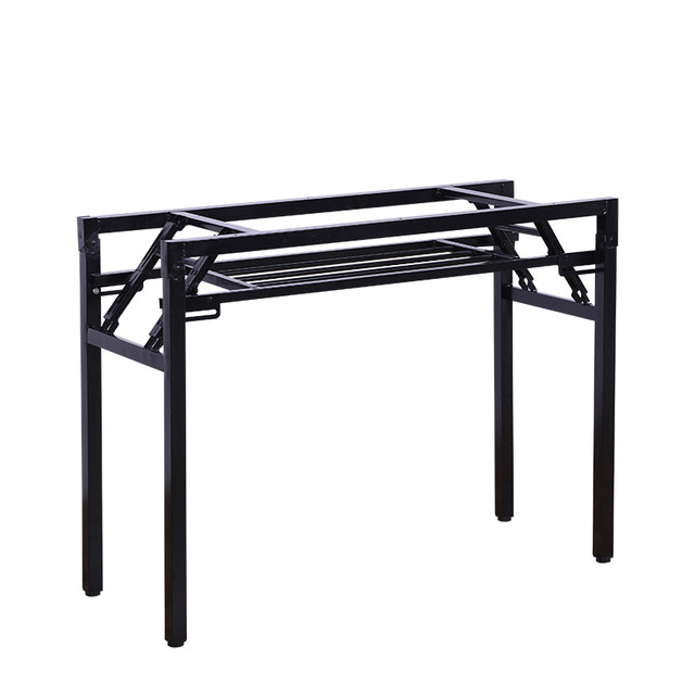 Simple folding table leg frame folding table leg wrought iron frame ...