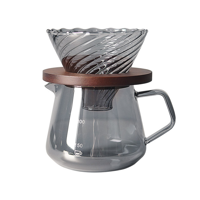 Hand -coffee pot set Diamond sharing pot fair cup heat -resistant glass ...