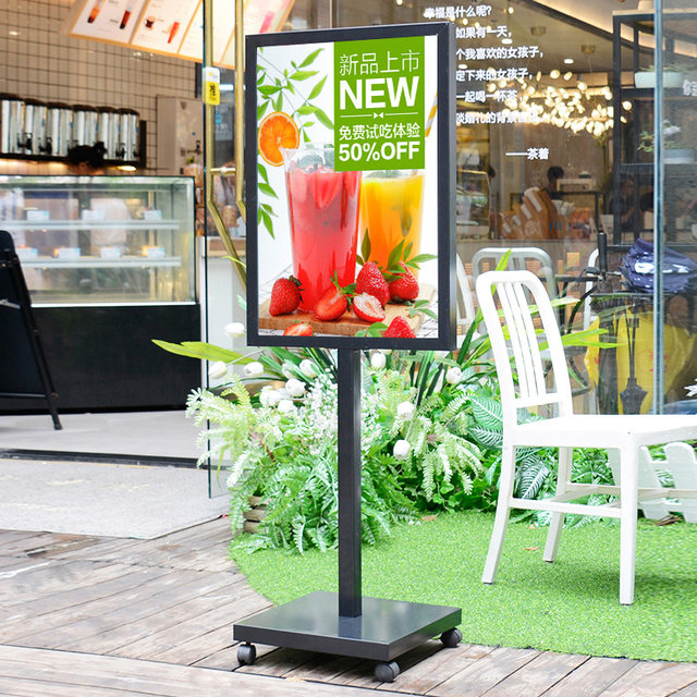 Windproof billboard vertical sign display sign shopping mall kt board ...