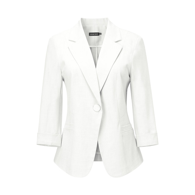 Simple white suit jacket for women in the early spring of 2025 new ...