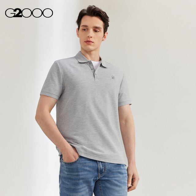 G2000 men's clothing 2025 shopping mall same lapel short-sleeved Polo shirt for men.