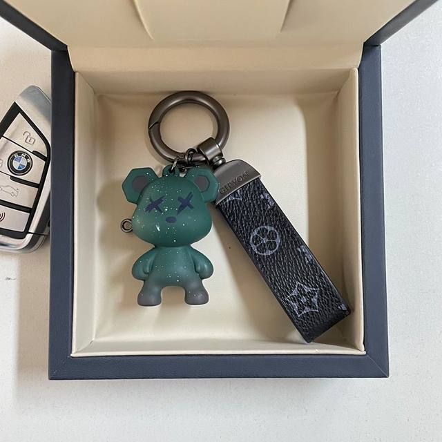 Gradient Bear Car Key Buckle Chain Cartoon Couple Male Women's Women's ...