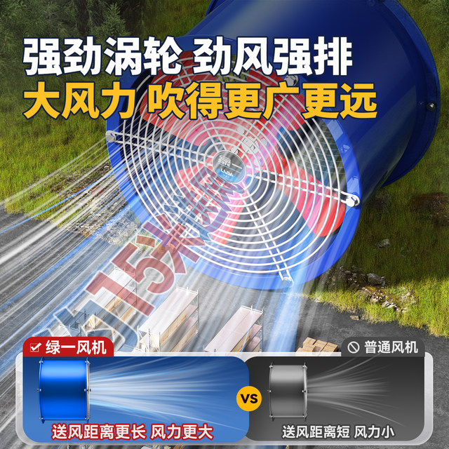 SF axis flow fan 220V high -power air -changing fans powerful pipeline ...