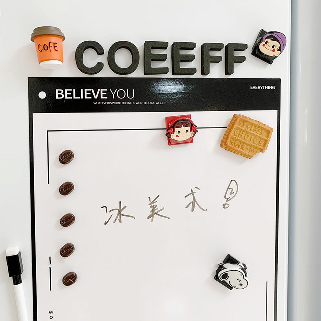 Fridge Magnet Message Board Erasable Magnetic Sticker Notes ...
