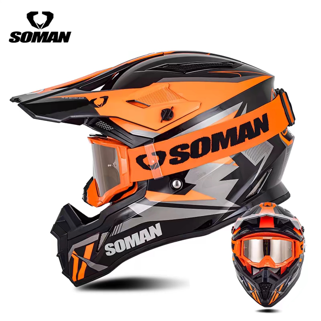 Soman motorcycle off -road helmet men's full helmet women's motorcycle ...