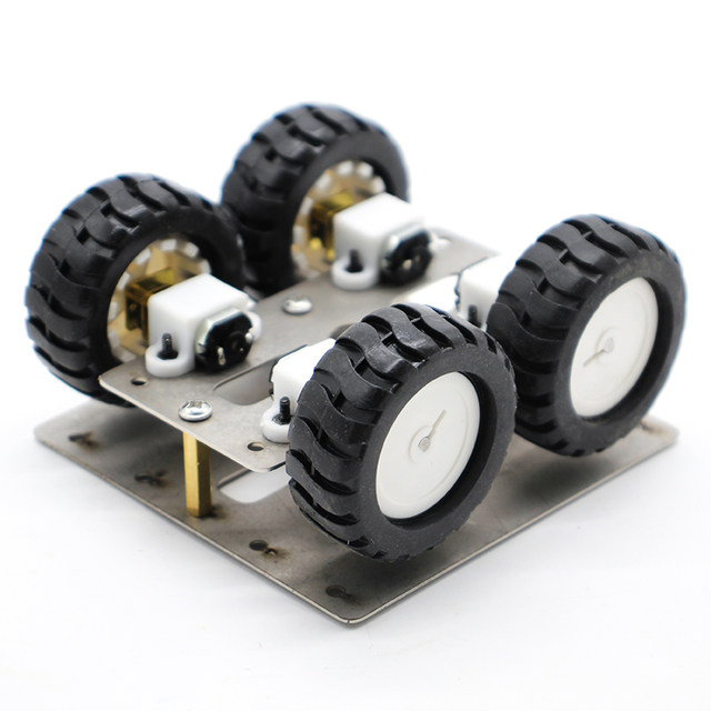 Stainless steel N20 smart car chassis N20 deceleration motor robot ...