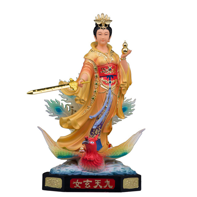 Nine Heavens Xuan Goddess Statue Household Enjoy Living Room Ornaments ...