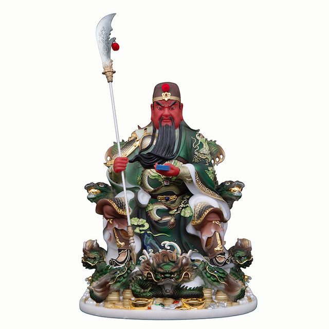 Kangsheng Guan Gong Statue Han White Marble Guan Saint Emperor Guan ...