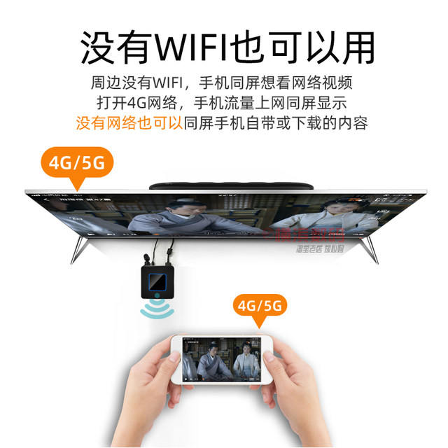 Wireless same-screen device HDMI+AV 5G video high-definition screen ...