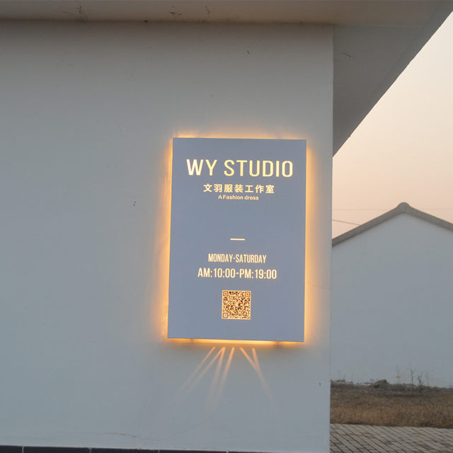 Creative hollow light box custom door sign custom LED billboard ...