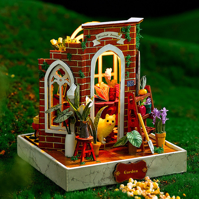 Building DIY hut assembly model Jianya Girl Heart House House Handmade ...