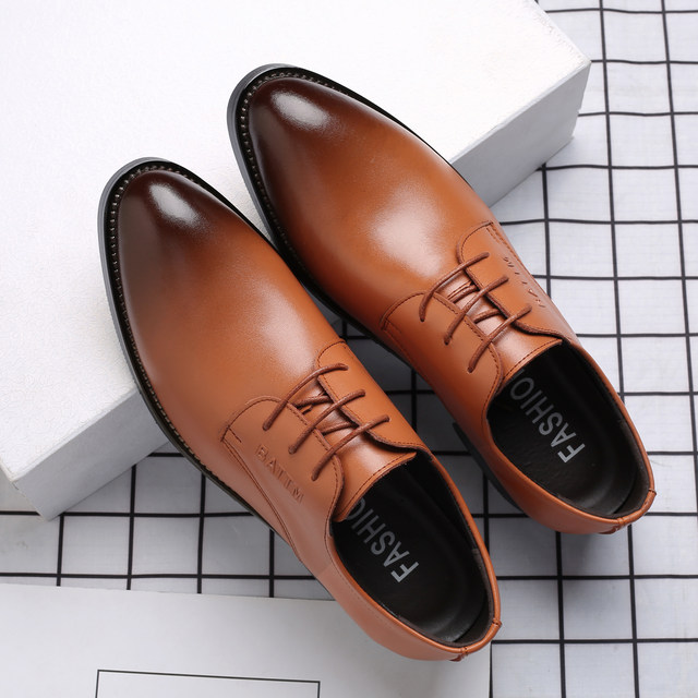 2025 Groom wedding wedding photos, giged shoes, increase men's British ...