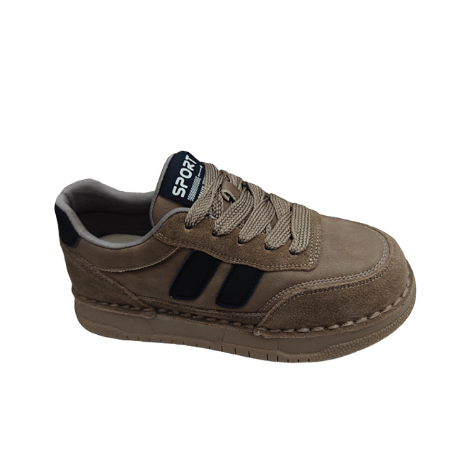 Leather stepping on shit, thick bottom training shoes 2024 new soft ...