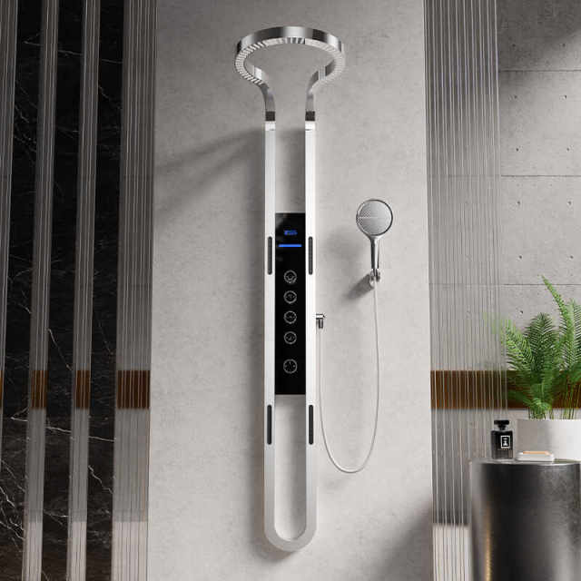 German bathroom shower set household pressurized wall-mounted rotating ...