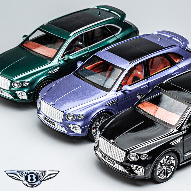 Bentley Tianyue luxury SUV alloy model car children's large toy car gift 1:24 Simulation car model
