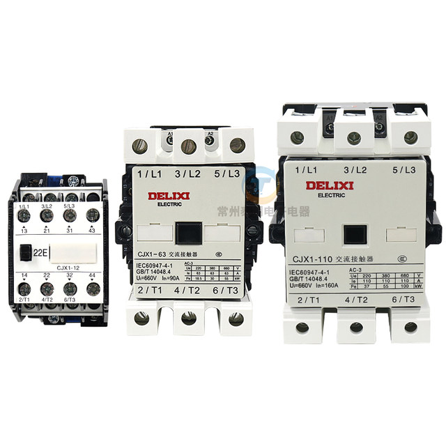 Delixi CJX1 AC contactor 9/12/16A three-phase 36V single-phase 220V three-phase 380V normally ...